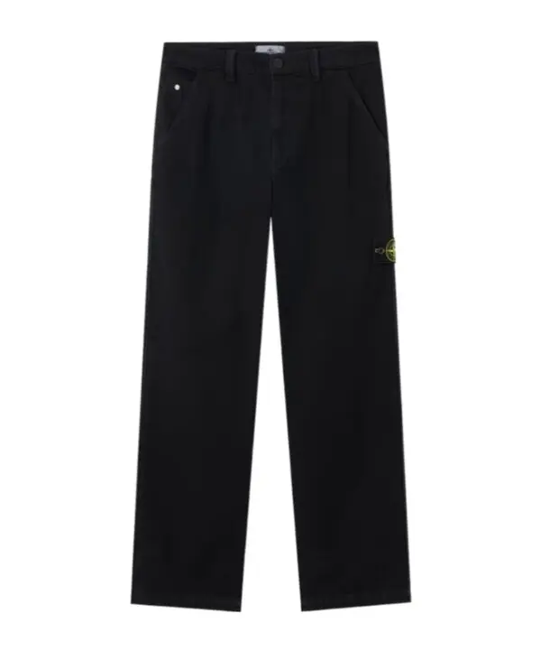 Stone Island Loose-fit Chino Trousers With Snap Pockets