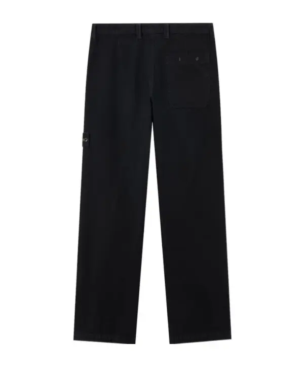 Stone Island Loose-fit Chino Trousers With Snap Pockets