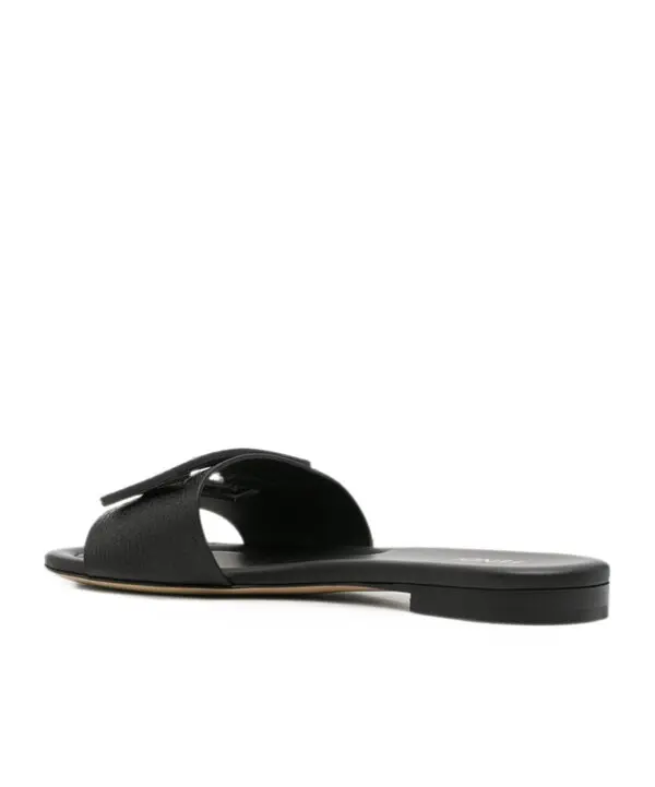Fendi Baguette Leather Slides