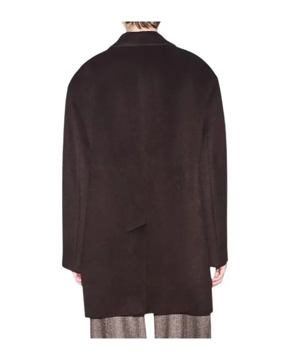 Armani Exchange Caban Coat In Wool Blend