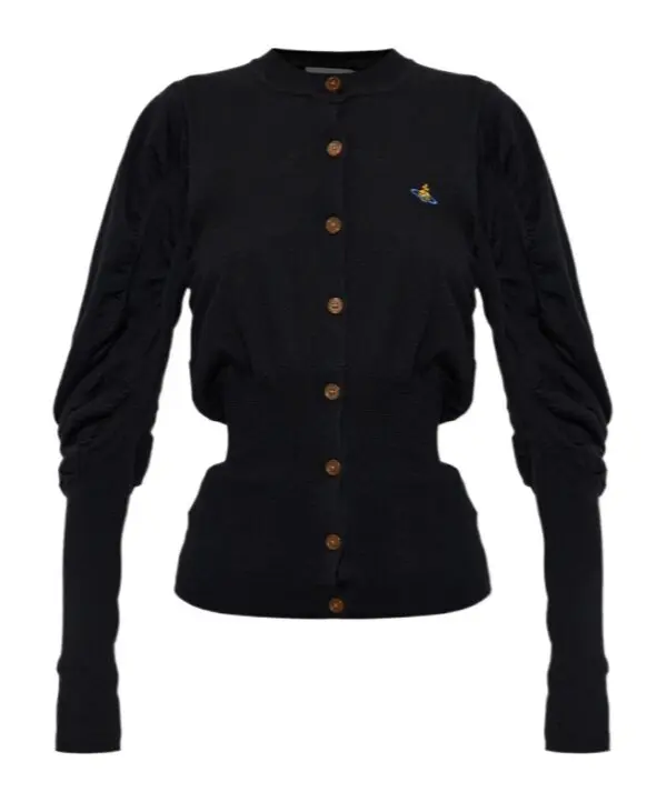 VIVIENNE WESTWOOD Eli Ruched Sleeve Cardigan - No