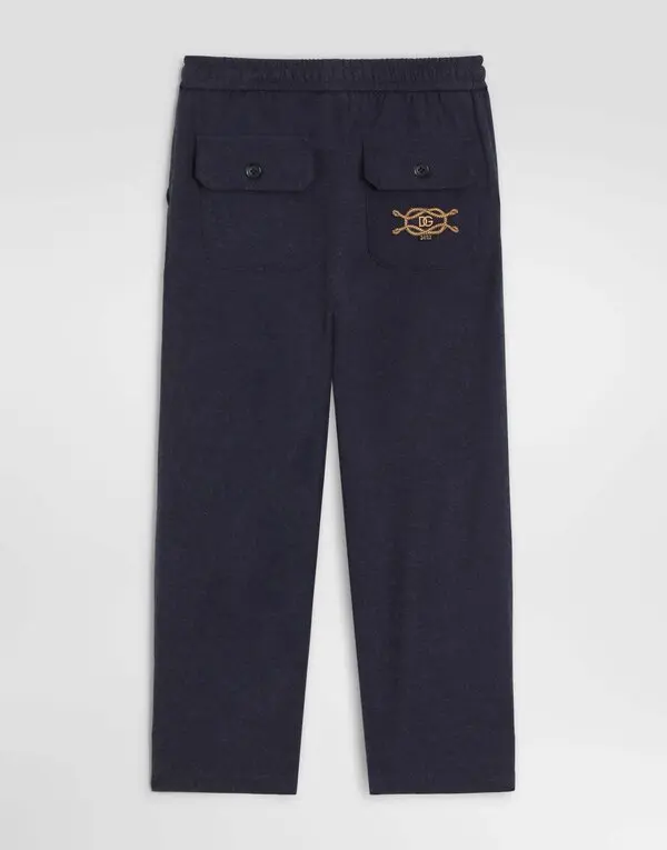 Dolce & Gabbana Melange Flannel Trousers