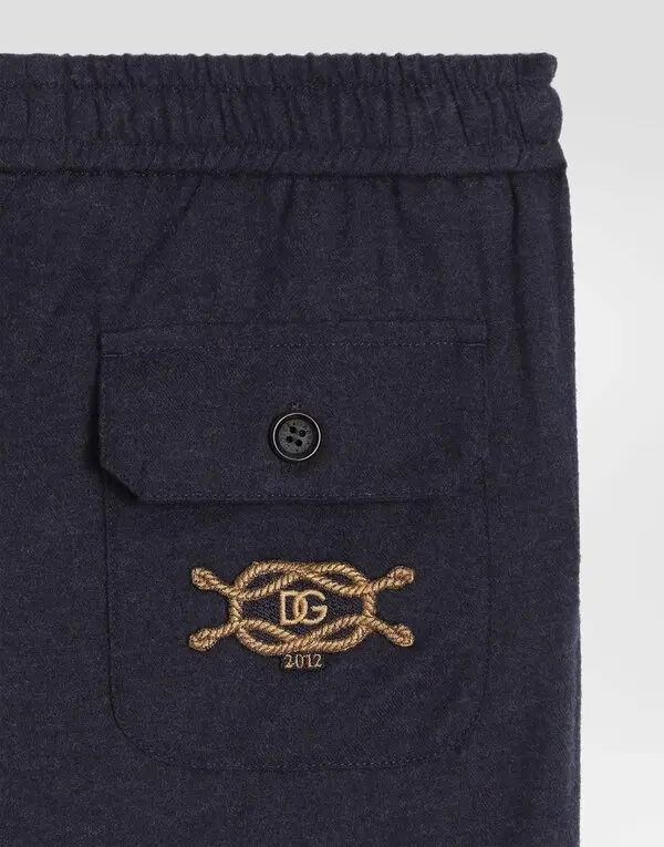 Dolce & Gabbana Melange Flannel Trousers