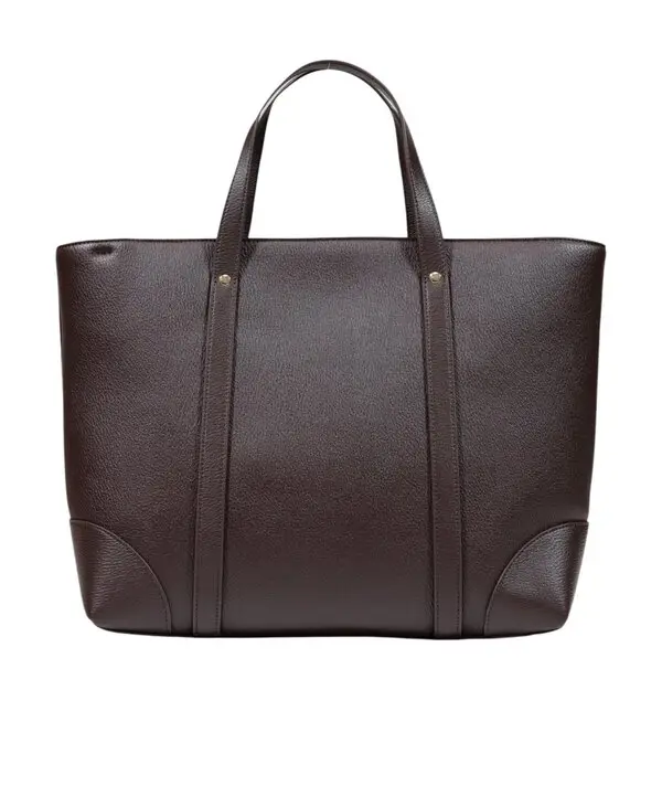 Armani Exchange Tote Bag With Dual Handles And Logo Plaque - Black