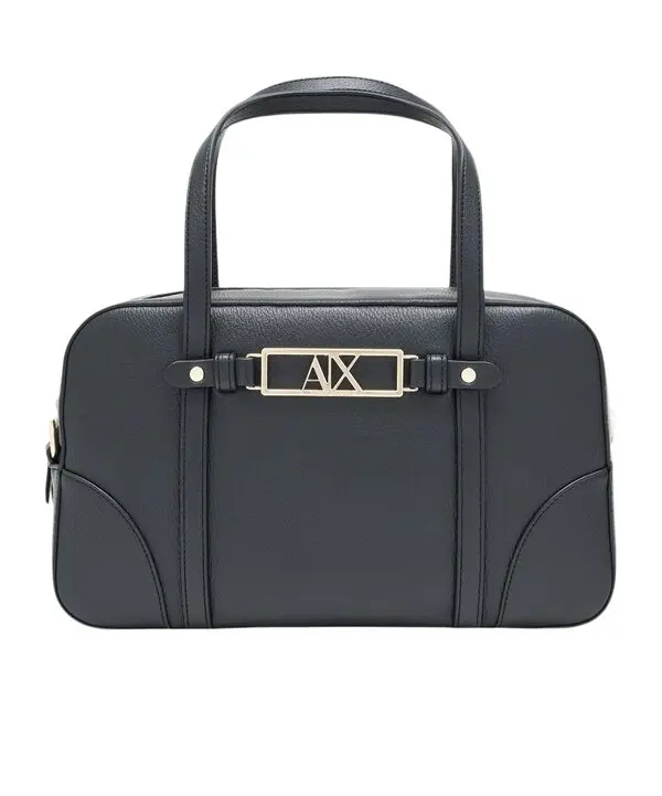Armani Exchange Logo-plaque Leather Tote Bag