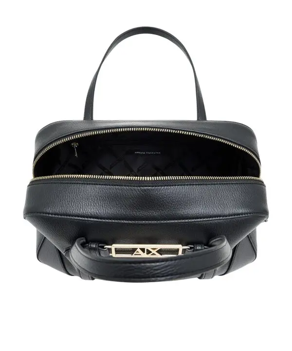 Armani Exchange Logo-plaque Leather Tote Bag