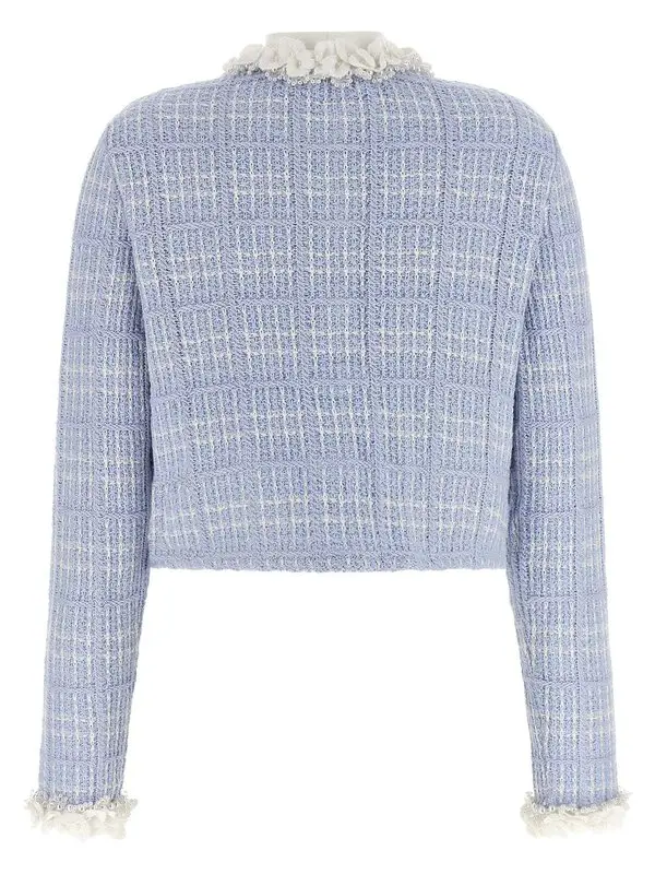 SELF-PORTRAIT Cropped Knitted Jacket