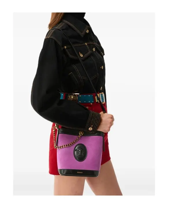 Versace Logo Bucket Bag