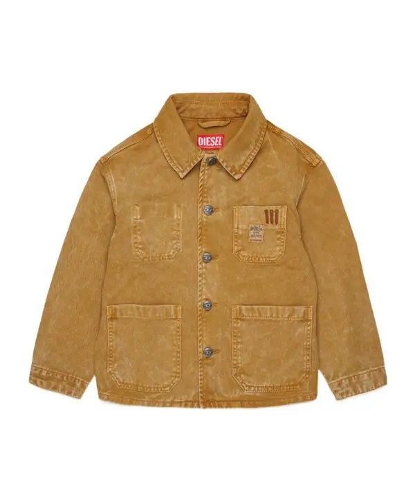 DIESEL® Embroidered-logo Denim Jacket