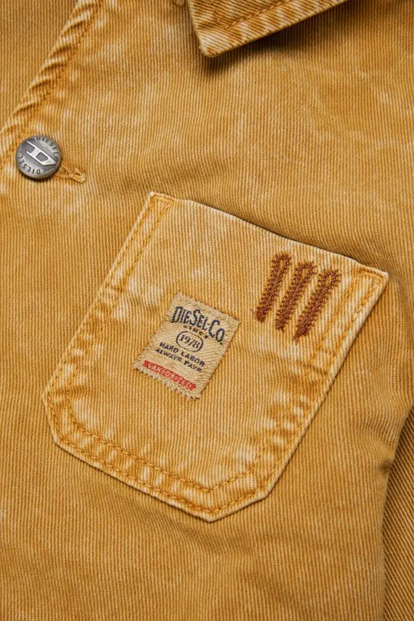 DIESEL® Embroidered-logo Denim Jacket