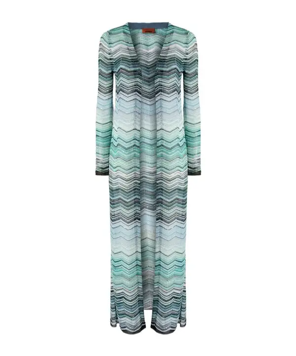 Missoni Long Chevron Open Cardigan