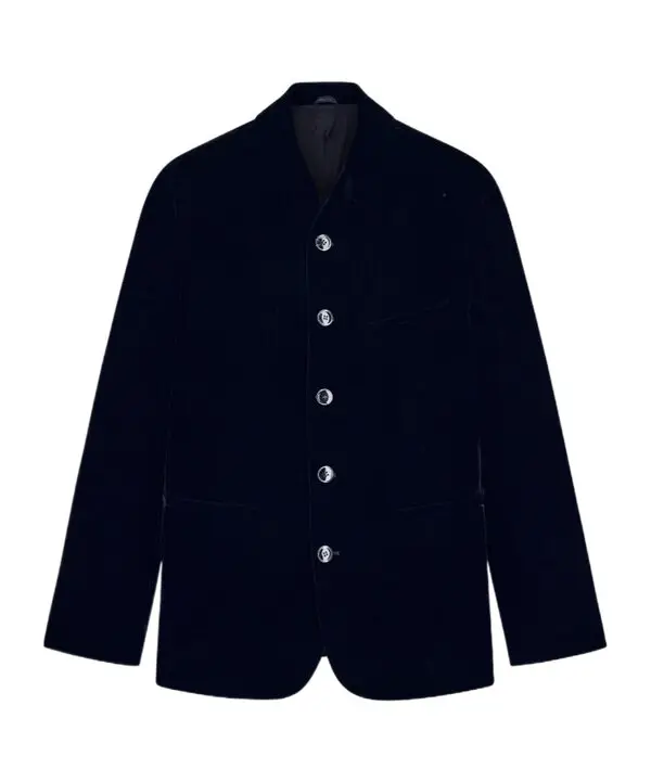 Giorgio Armani Blazer One Shot Stretch Viscose And Cupro Velvet - Black