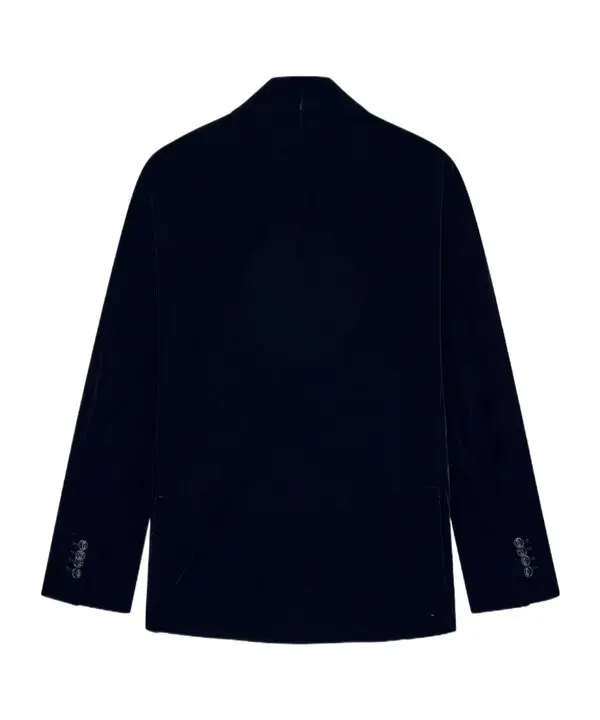 Giorgio Armani One Shot Velvet Blazer - Black