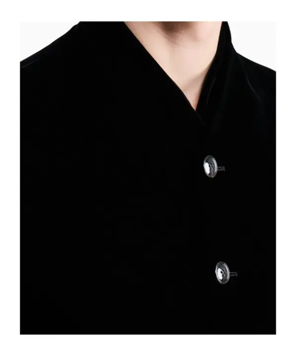 Giorgio Armani One Shot Velvet Blazer - Black