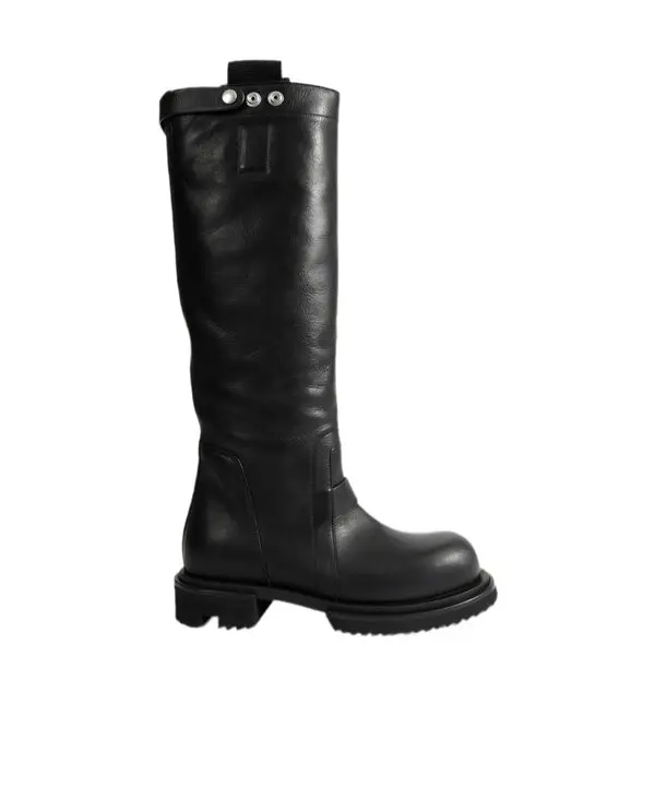 Rick Owens Gabe Knee-high Strap Boots - Black