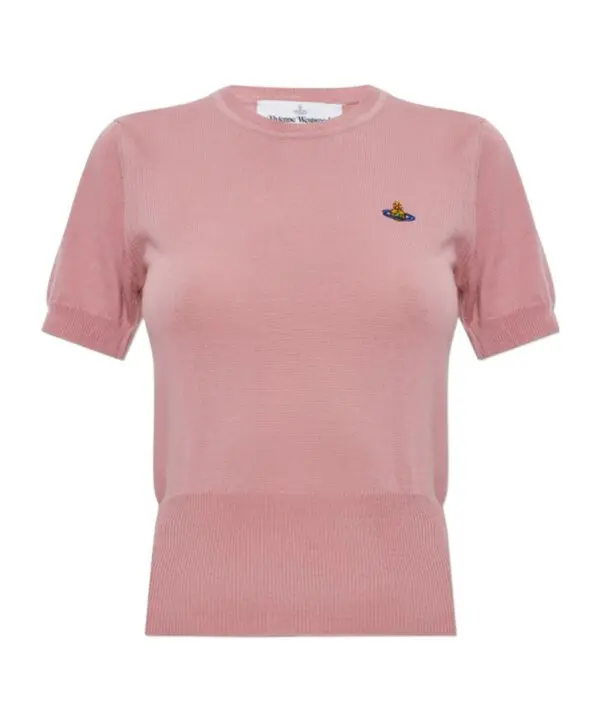 VIVIENNE WESTWOOD Bea Short Sleeve Knitted Top - No