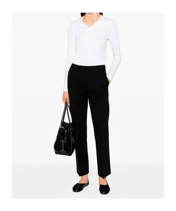 TWINSET Concealed-fastening Straight-leg Trousers
