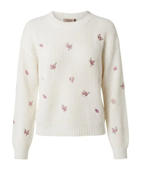 TWINSET Ribbed Knit Sweater