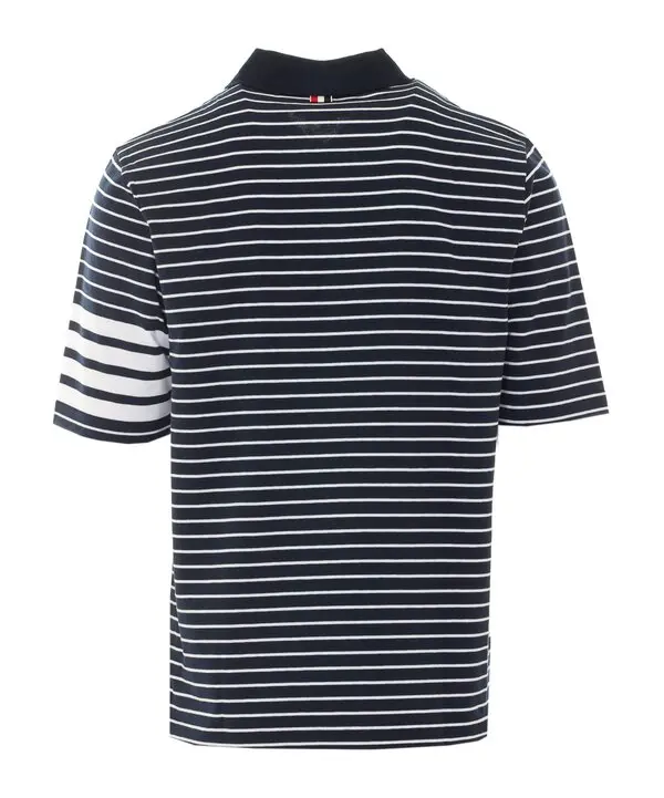 Thom Browne 4-bar Striped Polo Shirt