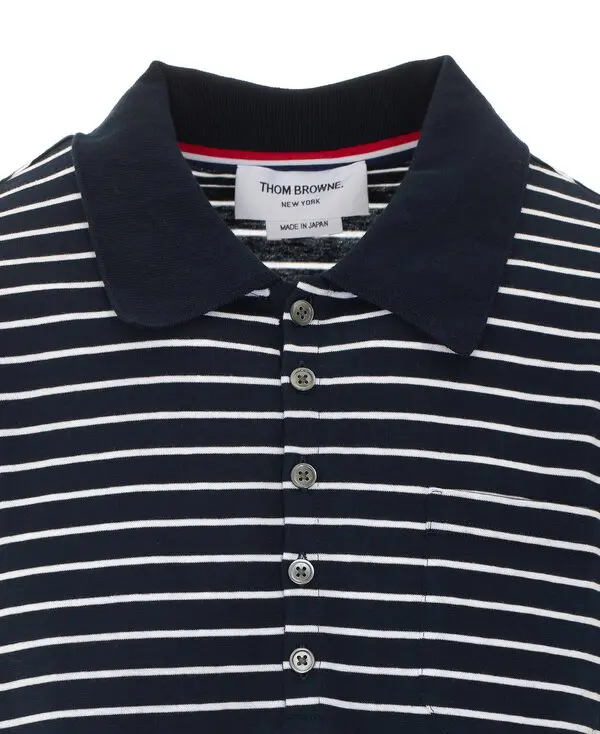Thom Browne 4-bar Striped Polo Shirt