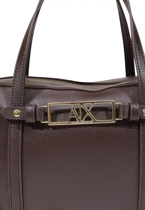 Armani Exchange Top Handle Bag With Structured Silhouette