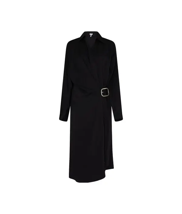 Loewe Lapel Long-sleeved Dress
