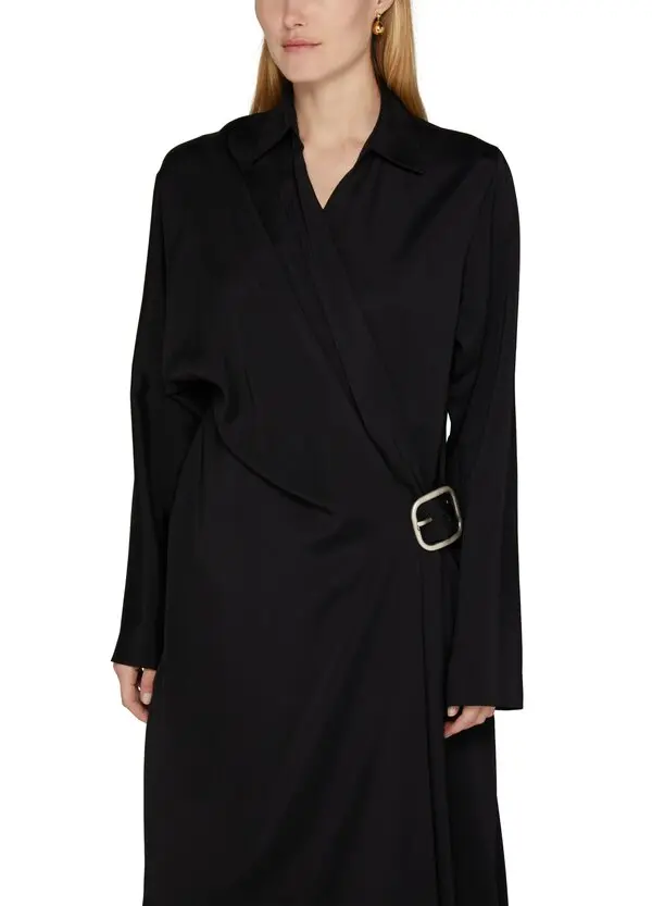Loewe Lapel Long-sleeved Dress