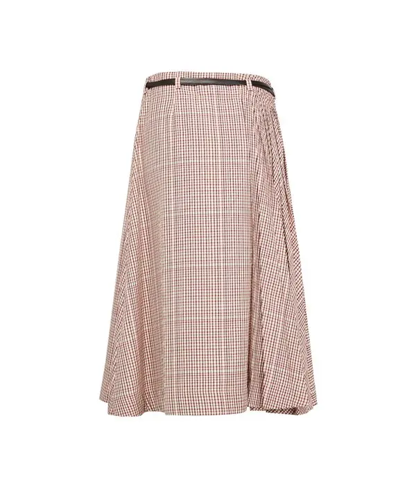 Bottega Veneta Checked Skirt