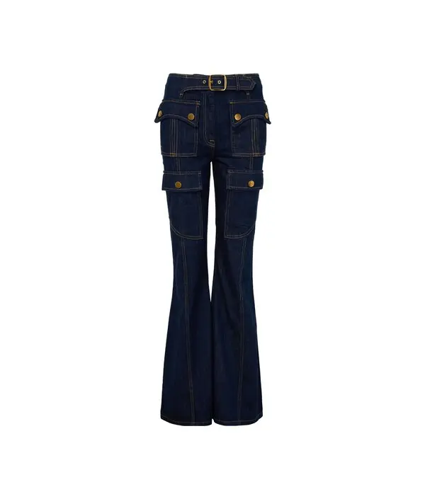 Zimmermann Luna Utility Flared Jeans