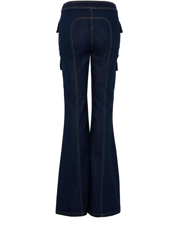 Zimmermann Luna Utility Flared Jeans
