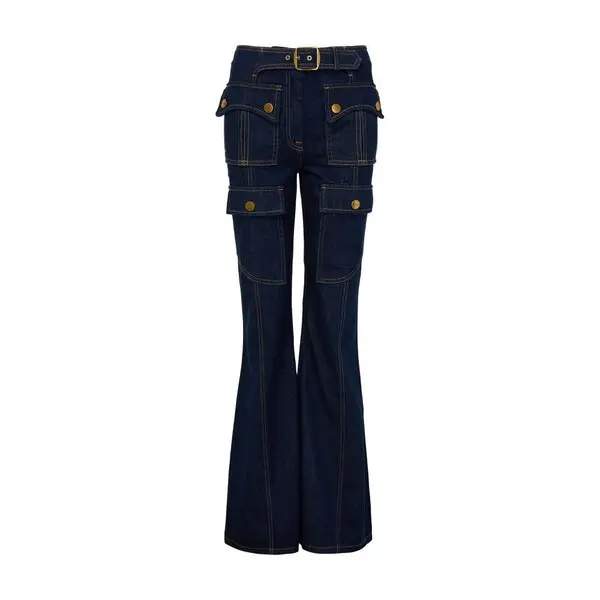 Zimmermann Luna Utility Flared Jeans