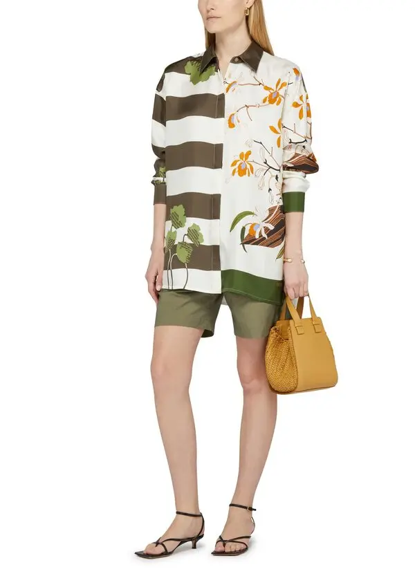 Loewe Printed Silk Long-sleeved Shirt