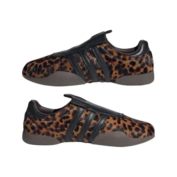 ADIDAS ORIGINALS Taekwondo Leopard Print Sneakers - Brown/black/rubber