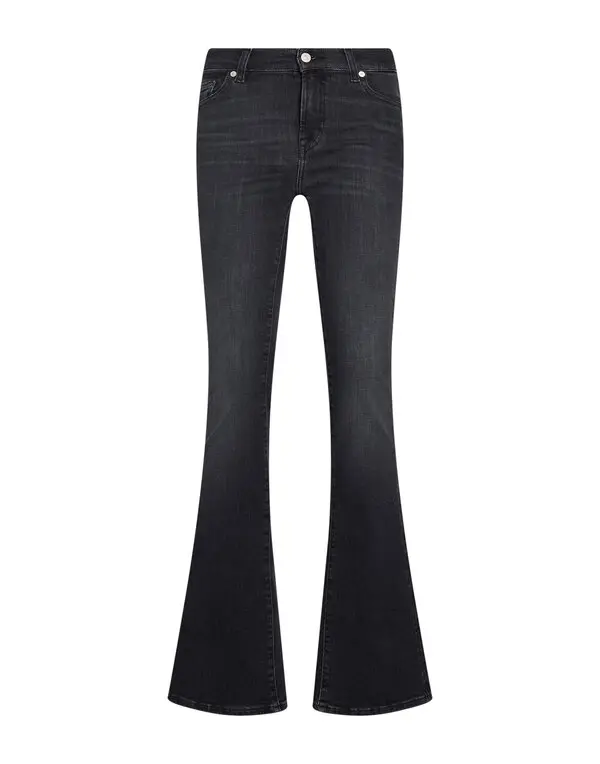 7 For All Mankind Flared Jeans - Black