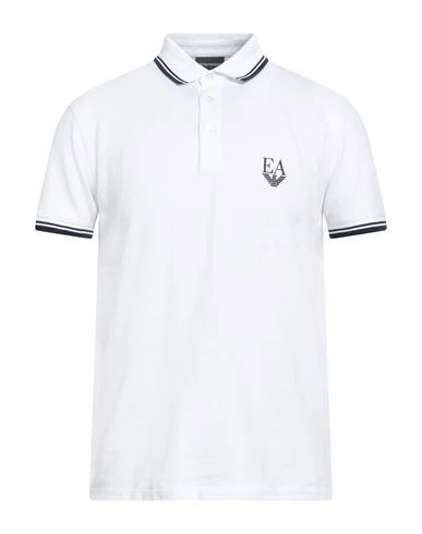 Emporio Armani Polo Shirt Size Cotton, Elastane - White