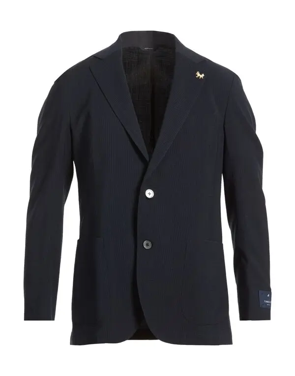 TOMBOLINI Blazer Size Virgin Wool, Polyester, Polyamide, Elastane