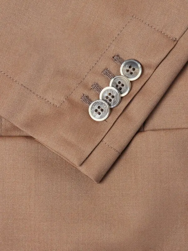 Barena Venezia Double-breasted Virgin Wool Gabardine Suit Jacket