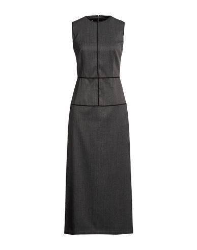 MAISON MARGIELA Maxi Dress Charcoal Size Polyester, Virgin Wool, Elastane - Grey