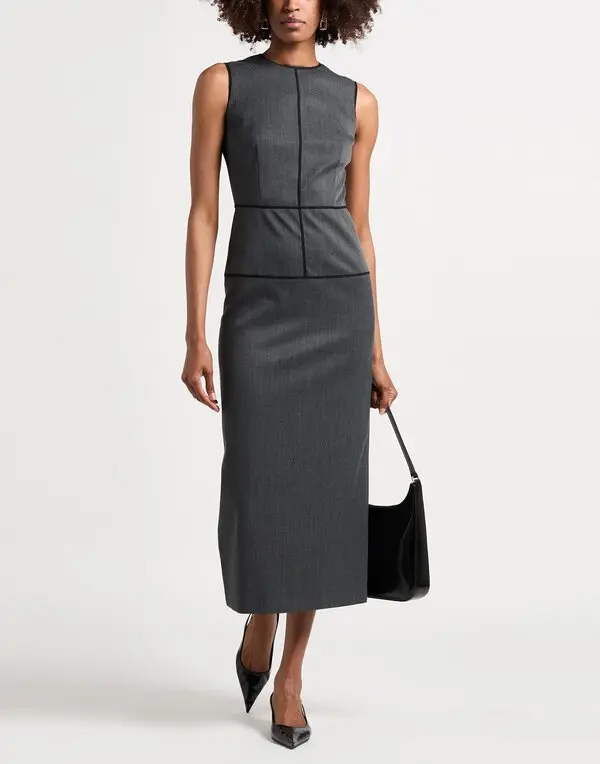 MAISON MARGIELA Maxi Dress Size Polyester, Virgin Wool, Elastane