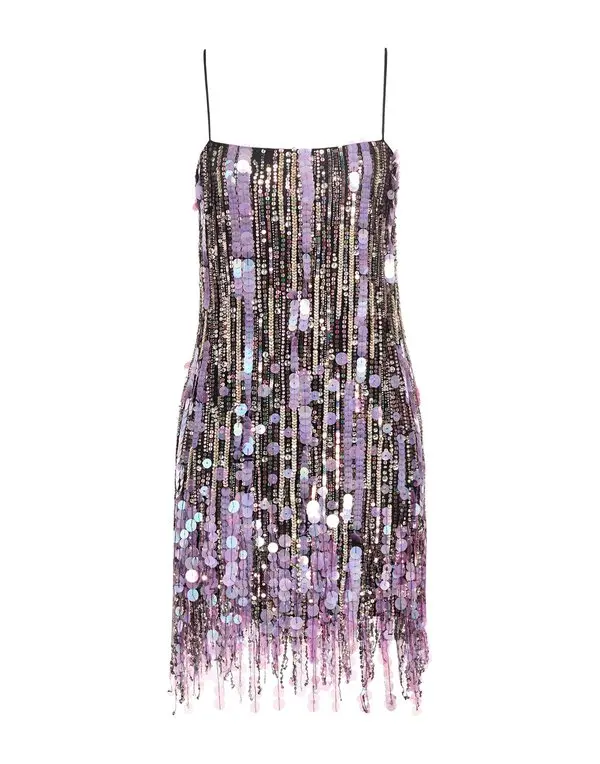 Amen Mini Dress Mauve Size Polyamide