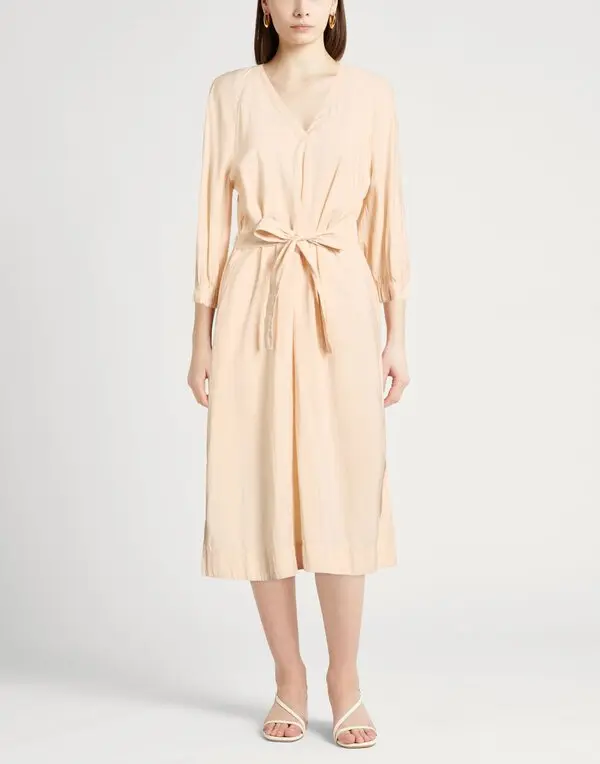 Peserico Midi Dress Cream Size Modal, Polyester