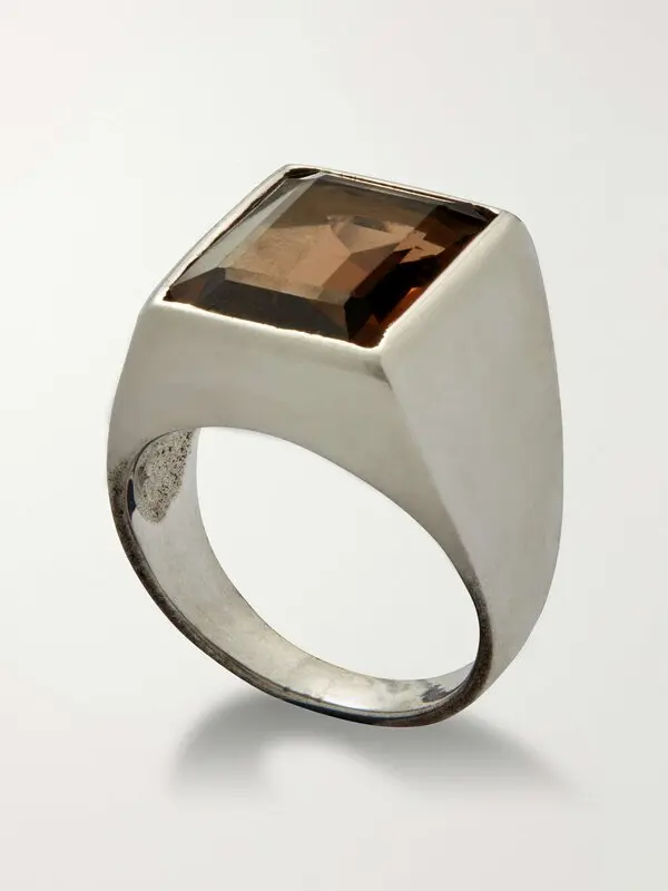 FOUNDWELL Vintage 1970s Sterling Quartz Ring