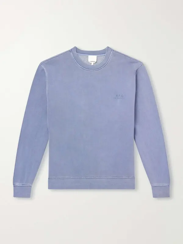 A.p.c. Fernando Logo-print Cotton-jersey Sweatshirt