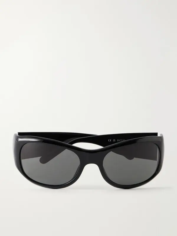 Magda Butrym Round Frame Acetate Sunglasses - Black