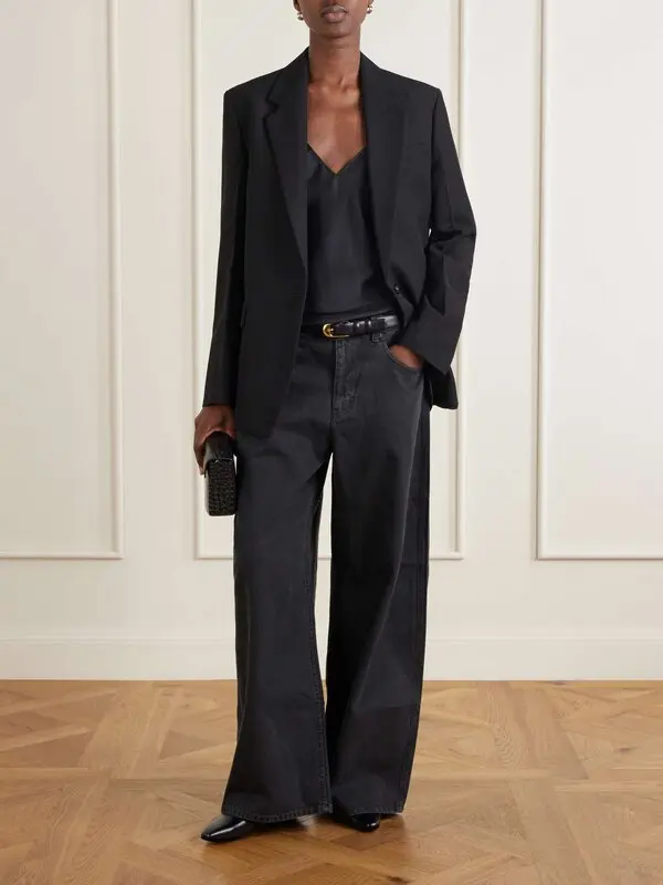NILI LOTAN Terese Mid-rise Wide-leg Jeans