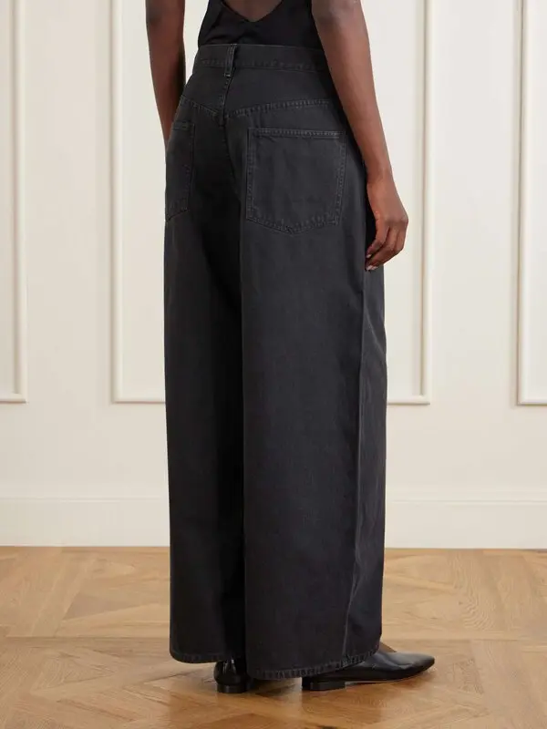 NILI LOTAN Terese Mid-rise Wide-leg Jeans