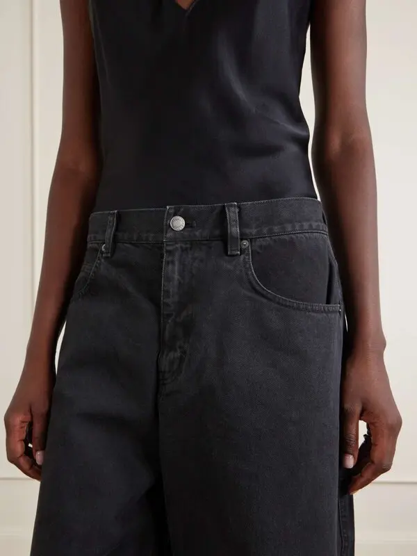NILI LOTAN Terese Mid-rise Wide-leg Jeans