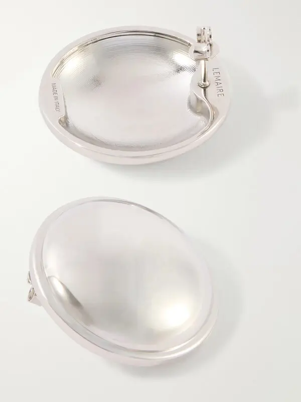 LEMAIRE Polished Brass Dome Earrings
