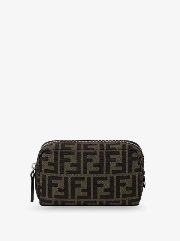 Fendi Ff Technical Fabric Clutch Bag