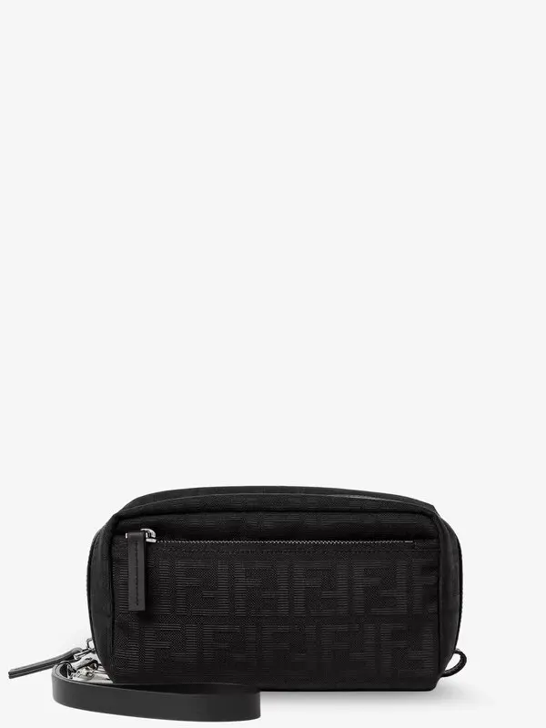 Fendi Ff Zucca Jacquard Fabric Clutch Bag